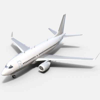 Boeing 737-700ER Unmarked 3D Model by Dreamscape Studios