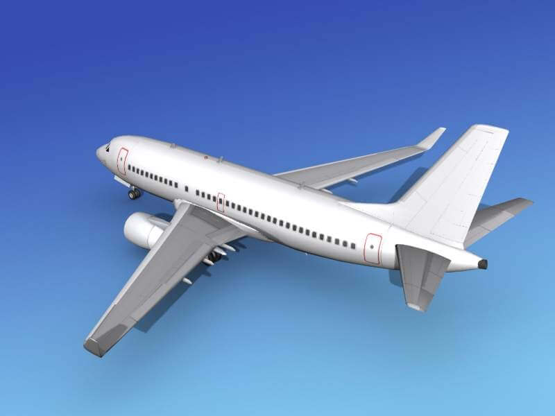 Boeing 737-700ER Unmarked 3D Model by Dreamscape Studios