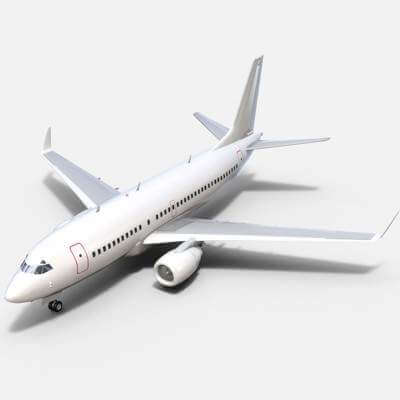 Boeing 737-700ER Unmarked 3D Model by Dreamscape Studios