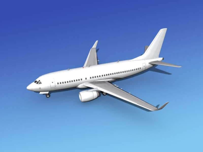 Boeing 737-700ER Unmarked 3D Model by Dreamscape Studios