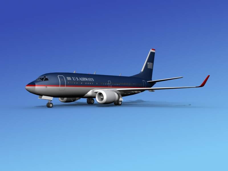 Boeing 737-700ER US Air 3D Model by Dreamscape Studios
