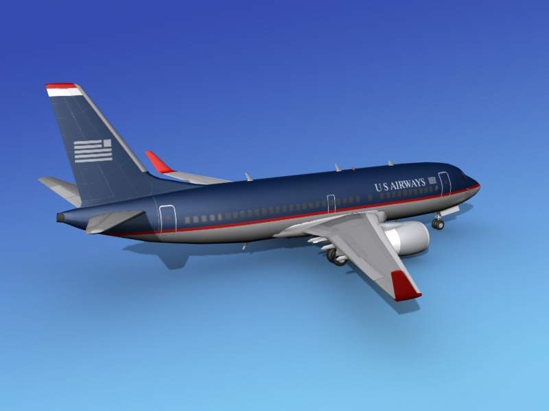 Boeing 737-700ER US Air 3D Model by Dreamscape Studios