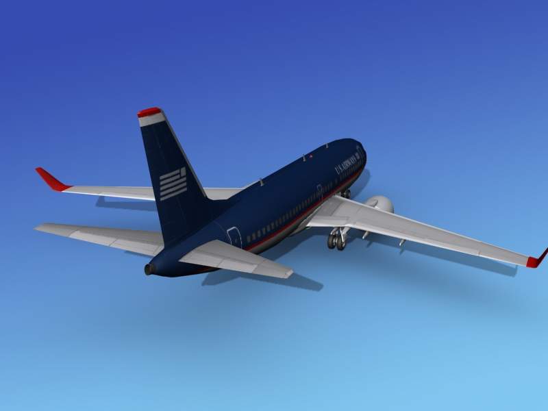 Boeing 737-700ER US Air 3D Model by Dreamscape Studios