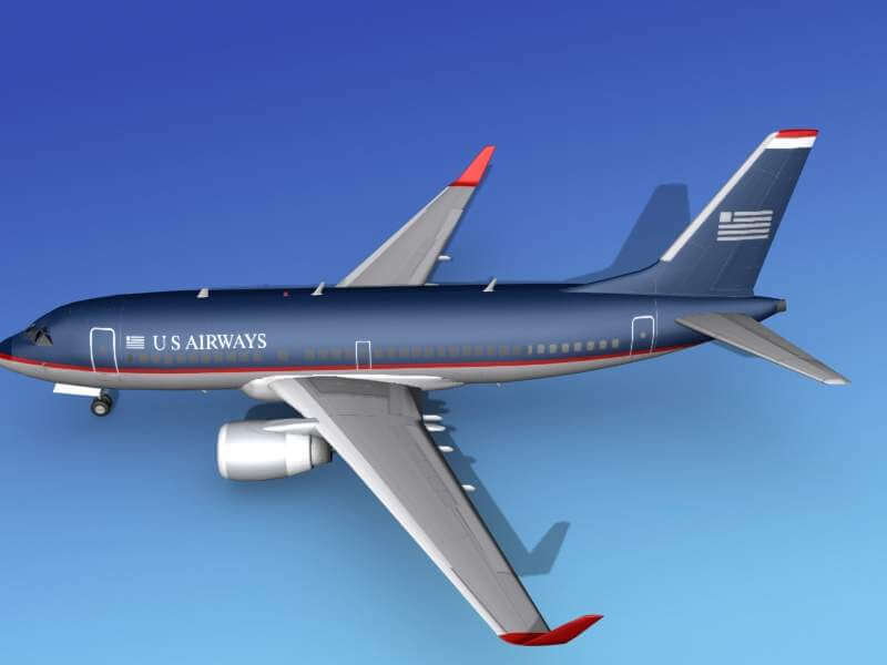 Boeing 737-700ER US Air 3D Model by Dreamscape Studios