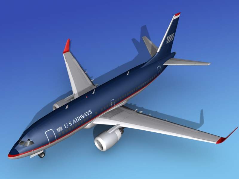 Boeing 737-700ER US Air 3D Model by Dreamscape Studios