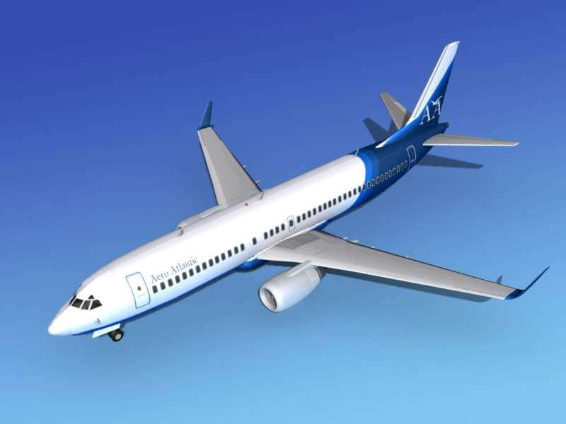 Boeing 737-800ER Aero Atlantic 3D Model by Dreamscape Studios
