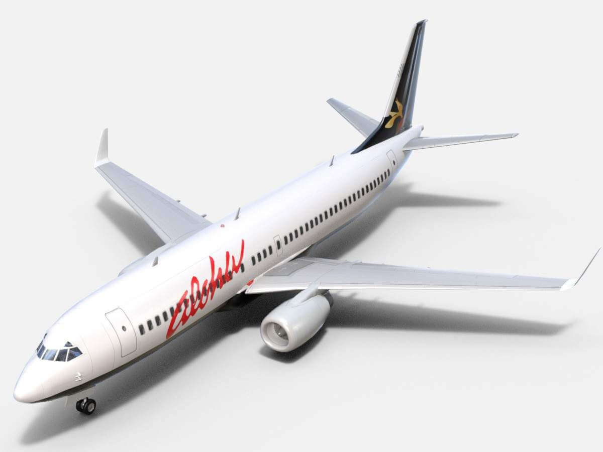 Boeing 737-800ER Aloha Airlines 3D Model by Dreamscape Studios