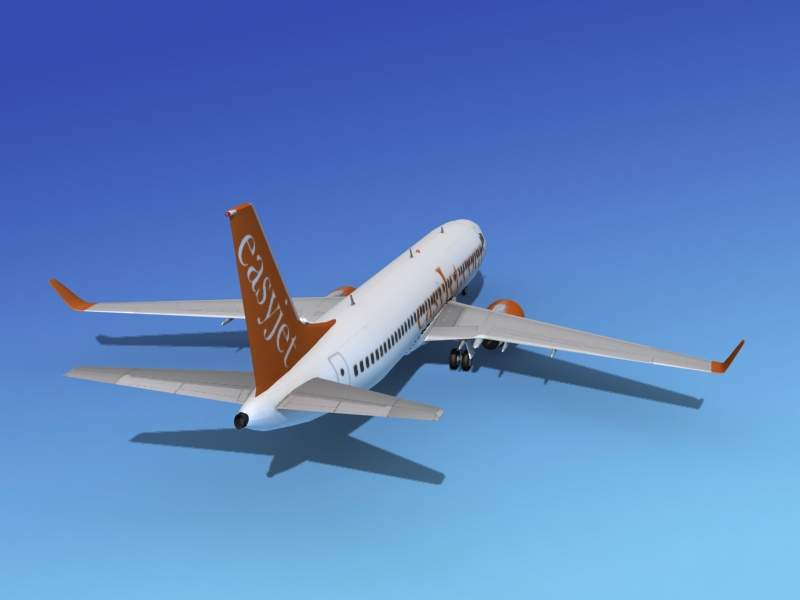 Boeing 737-800ER EasyJet 3D Model by Dreamscape Studios