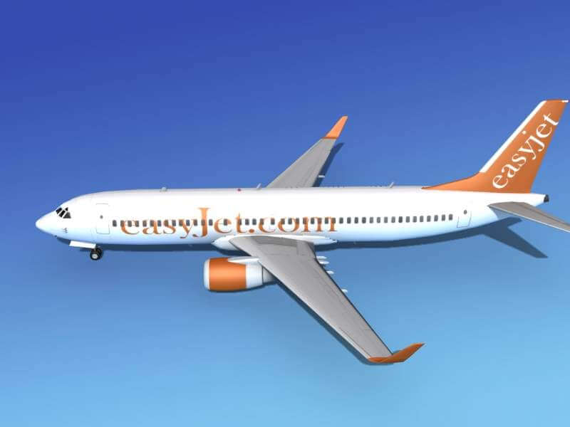 Boeing 737-800ER EasyJet 3D Model by Dreamscape Studios