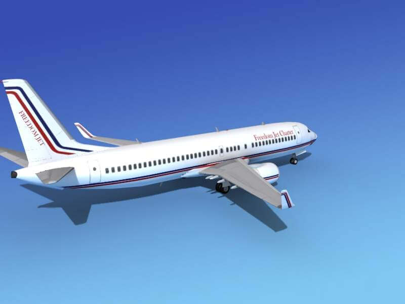 Boeing 737-800ER Freedom Air 3D Model by Dreamscape Studios