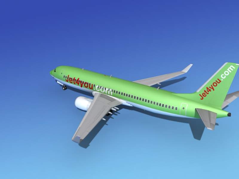 Boeing 737-800ER Jet4You 3D Model by Dreamscape Studios