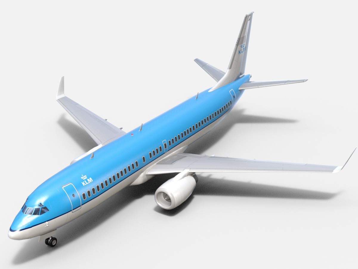 Boeing 737-800ER KLM 3D Model by Dreamscape Studios