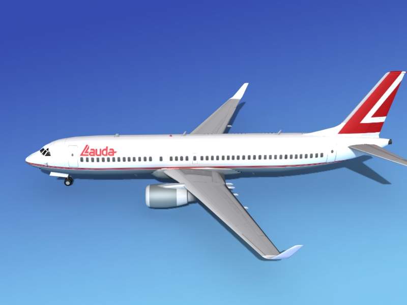 Boeing 737-800ER Lauda Air 3D Model by Dreamscape Studios