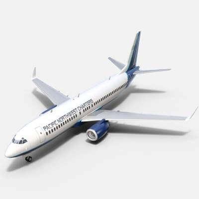 Boeing 737-800ER Pacific Northwest 3D Model by Dreamscape Studios