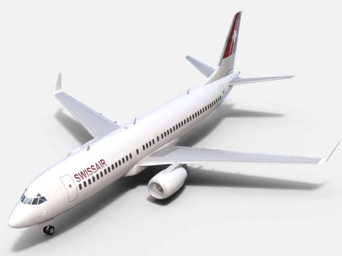 Boeing 737-800ER Swissair 3D Model by Dreamscape Studios