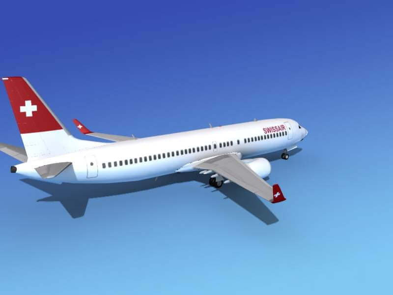 Boeing 737-800ER Swissair 3D Model by Dreamscape Studios