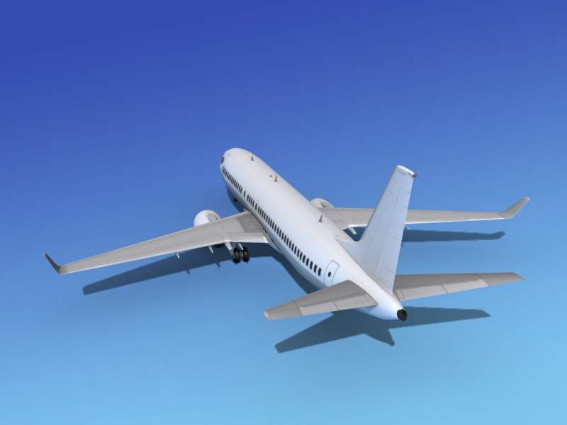 Boeing 737-800ER Unmarked 3D Model by Dreamscape Studios