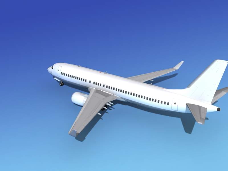 Boeing 737-800ER Unmarked 3D Model by Dreamscape Studios