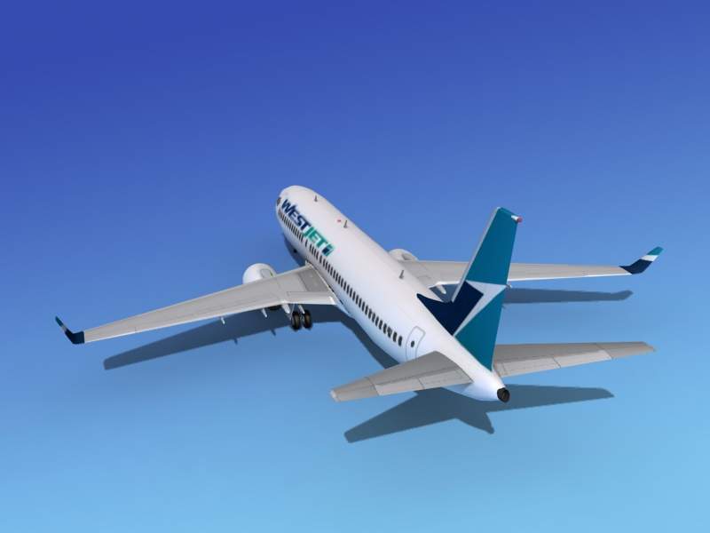 Boeing 737-800ER West Jet 3D Model by Dreamscape Studios