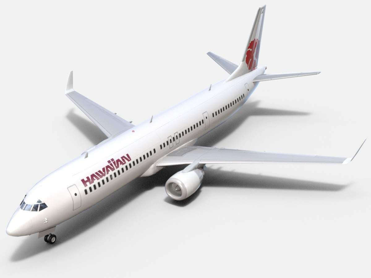 Boeing 737-900ER Hawaiian Airlines 3D Model by Dreamscape Studios