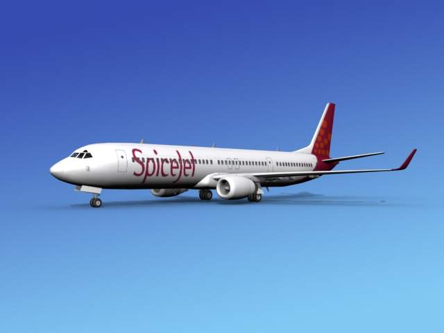 Boeing 737-900ER SpiceJet 3D Model by Dreamscape Studios