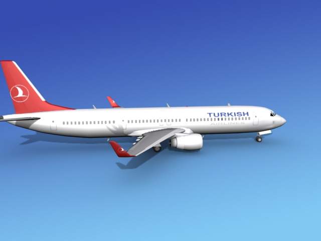 Boeing 737-900ER Turkish Airlines 3D Model by Dreamscape Studios