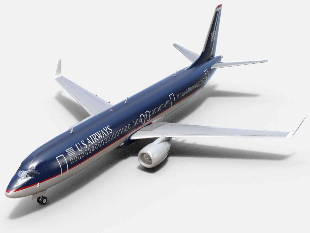 Boeing 737-900ER US Air 3D Model by Dreamscape Studios
