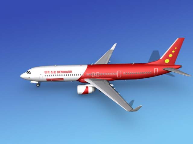 Boeing 737-900ER Vin Air Denmark 3D Model by Dreamscape Studios