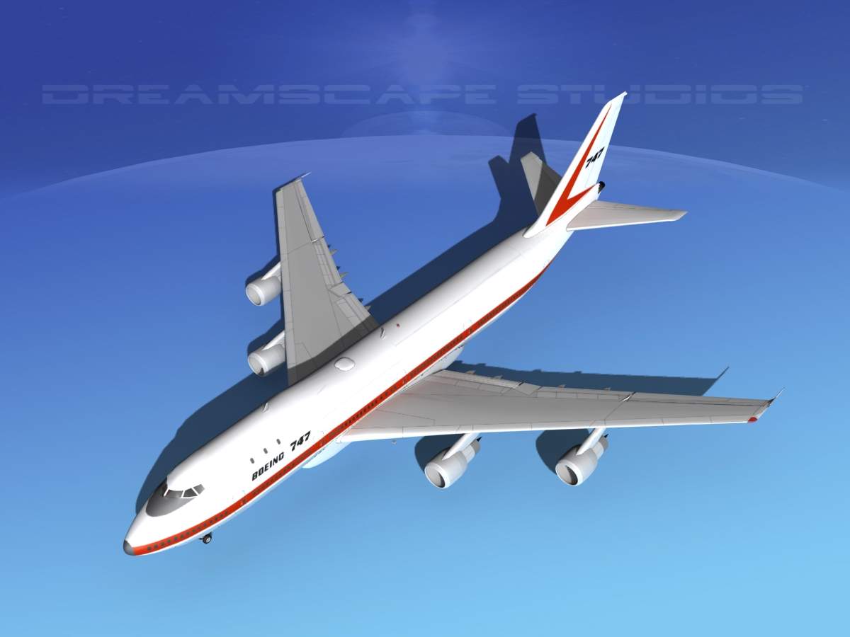 Boeing 747-100 Boeing Aircraft 3D Model by Dreamscape Studios