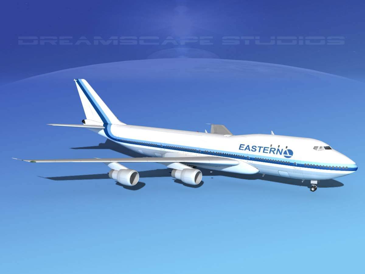 Boeing 747-100 Eastern Airlines 3D Model by Dreamscape Studios