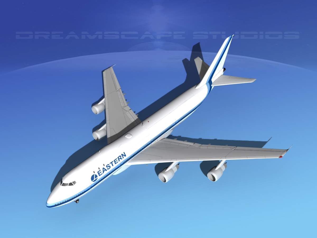 Boeing 747-100 Eastern Airlines 3D Model by Dreamscape Studios
