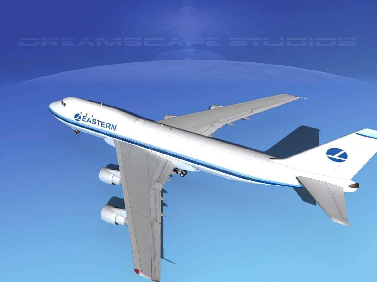 Boeing 747-100 Eastern Airlines 3D Model by Dreamscape Studios