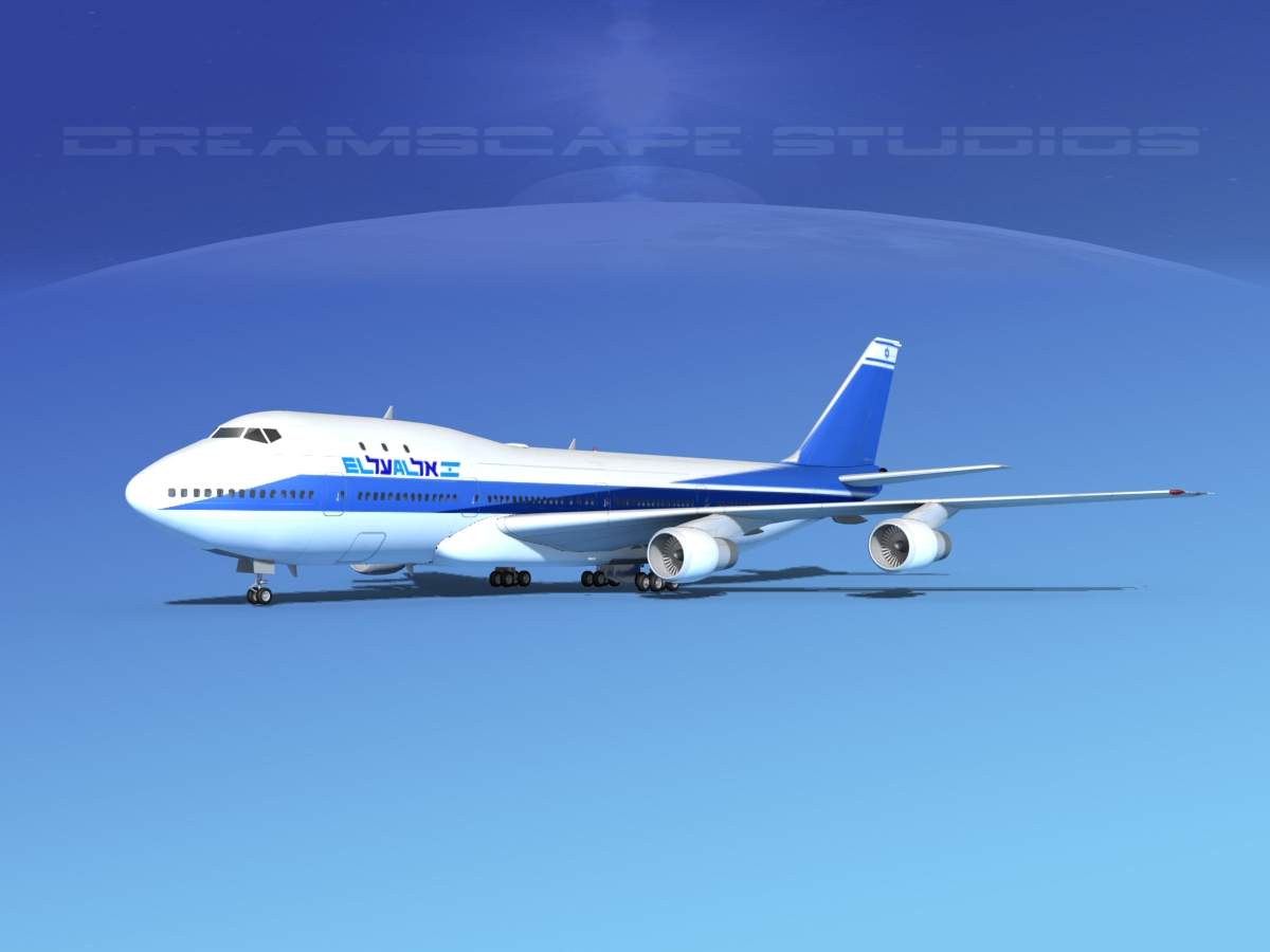Boeing 747-100 El Al 3D Model by Dreamscape Studios