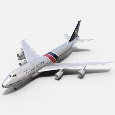 Boeing 747-100 Flying Tigers 3D Model by Dreamscape Studios