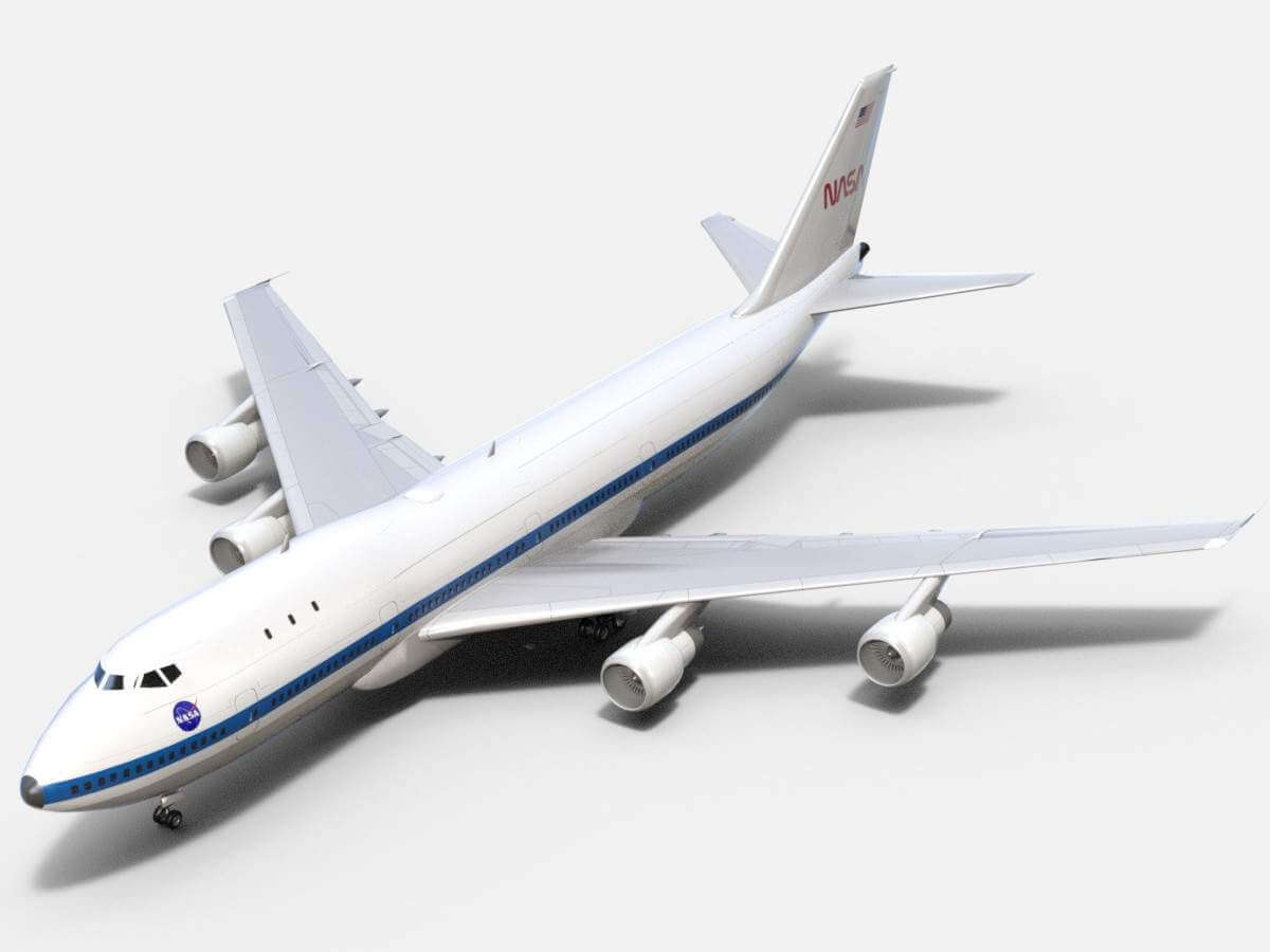 Boeing 747-100 NASA 3D Model by Dreamscape Studios