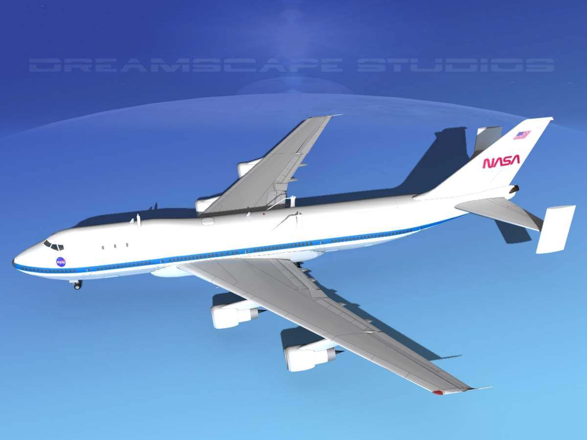 Boeing 747-100 NASA 3D Model by Dreamscape Studios