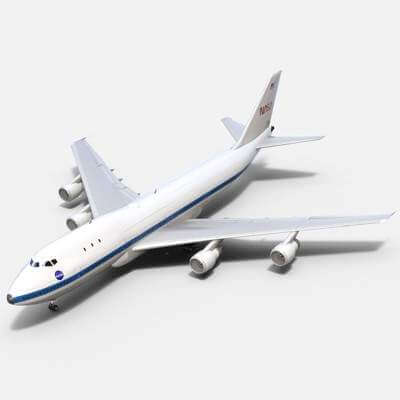 Boeing 747-100 NASA 3D Model by Dreamscape Studios