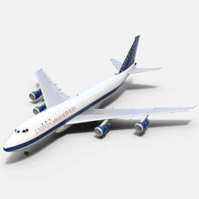 Boeing 747-100 UCS 3D Model by Dreamscape Studios