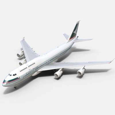 Boeing 747-400 Cathay Pacific 3D Model by Dreamscape Studios