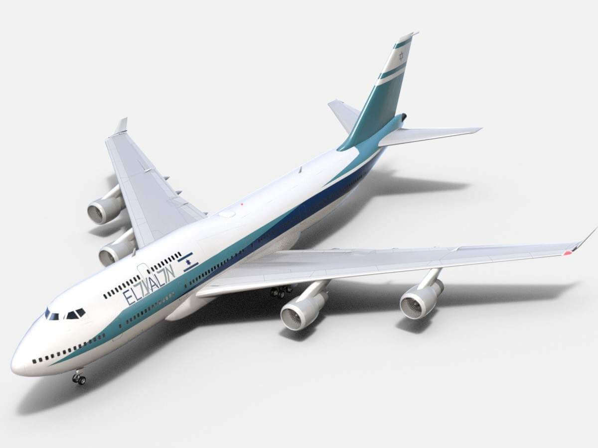 Boeing 747-400 El Al 3D Model by Dreamscape Studios