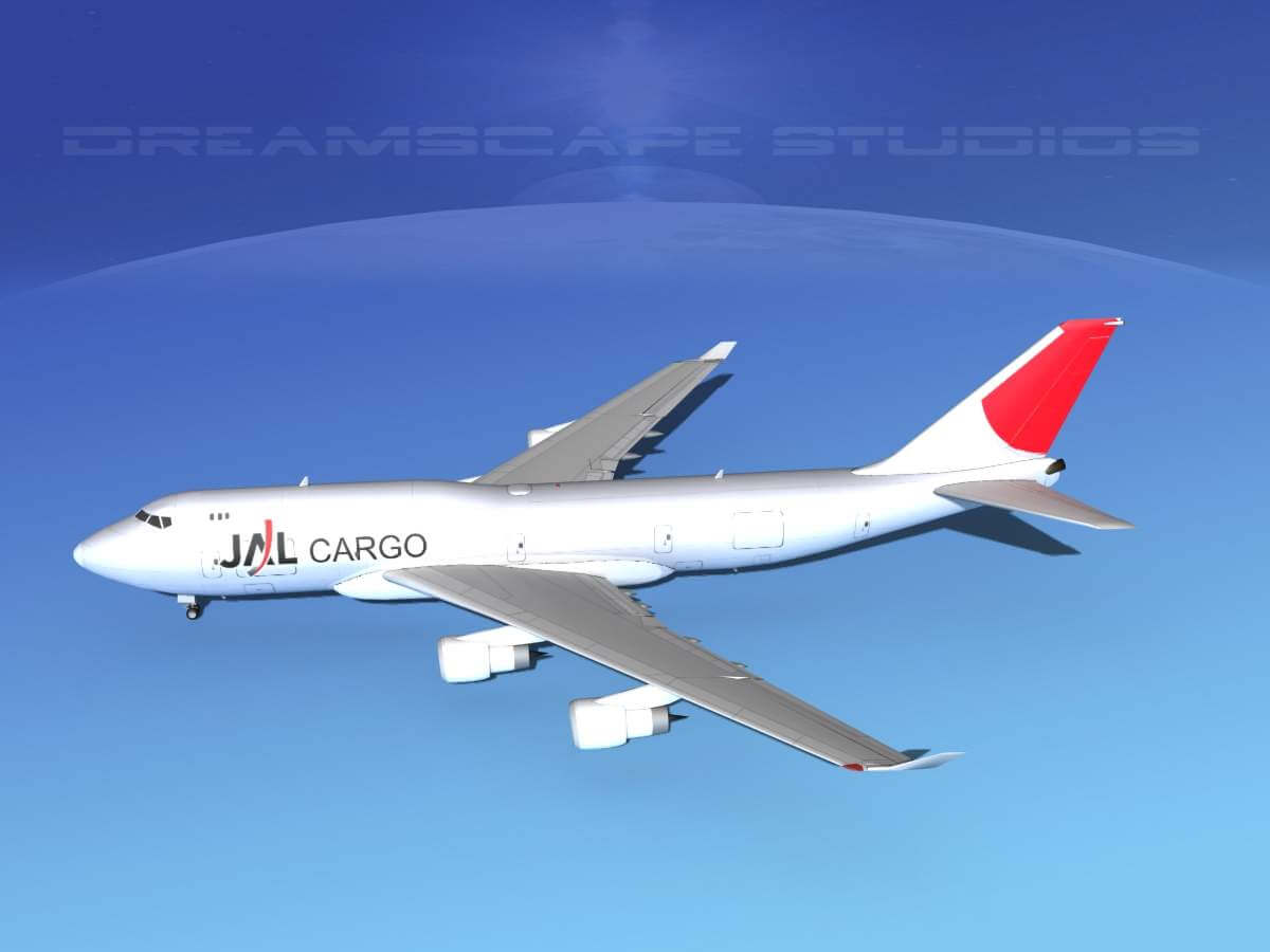 Boeing 747-400 JAL Cargo 3D Model by Dreamscape Studios
