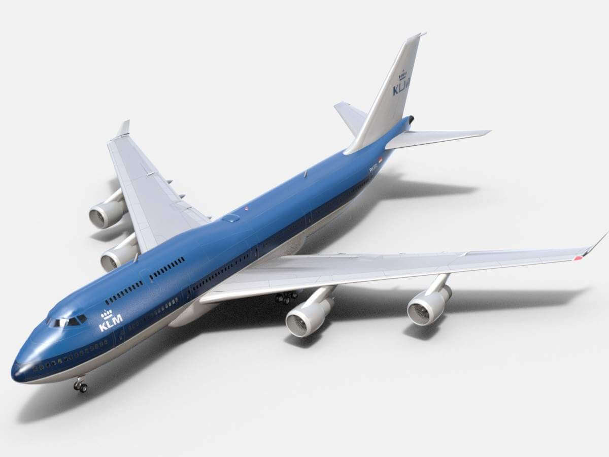 Boeing 747-400 KLM 3D Model by Dreamscape Studios