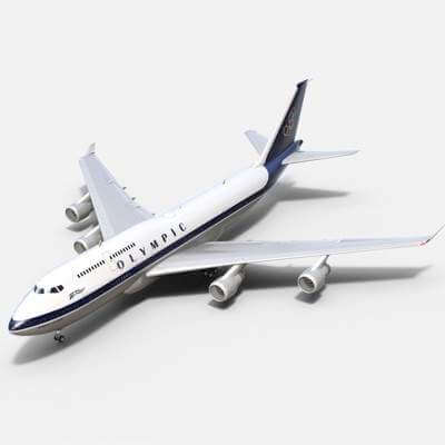 Boeing 747-400 Olympic 3D Model by Dreamscape Studios