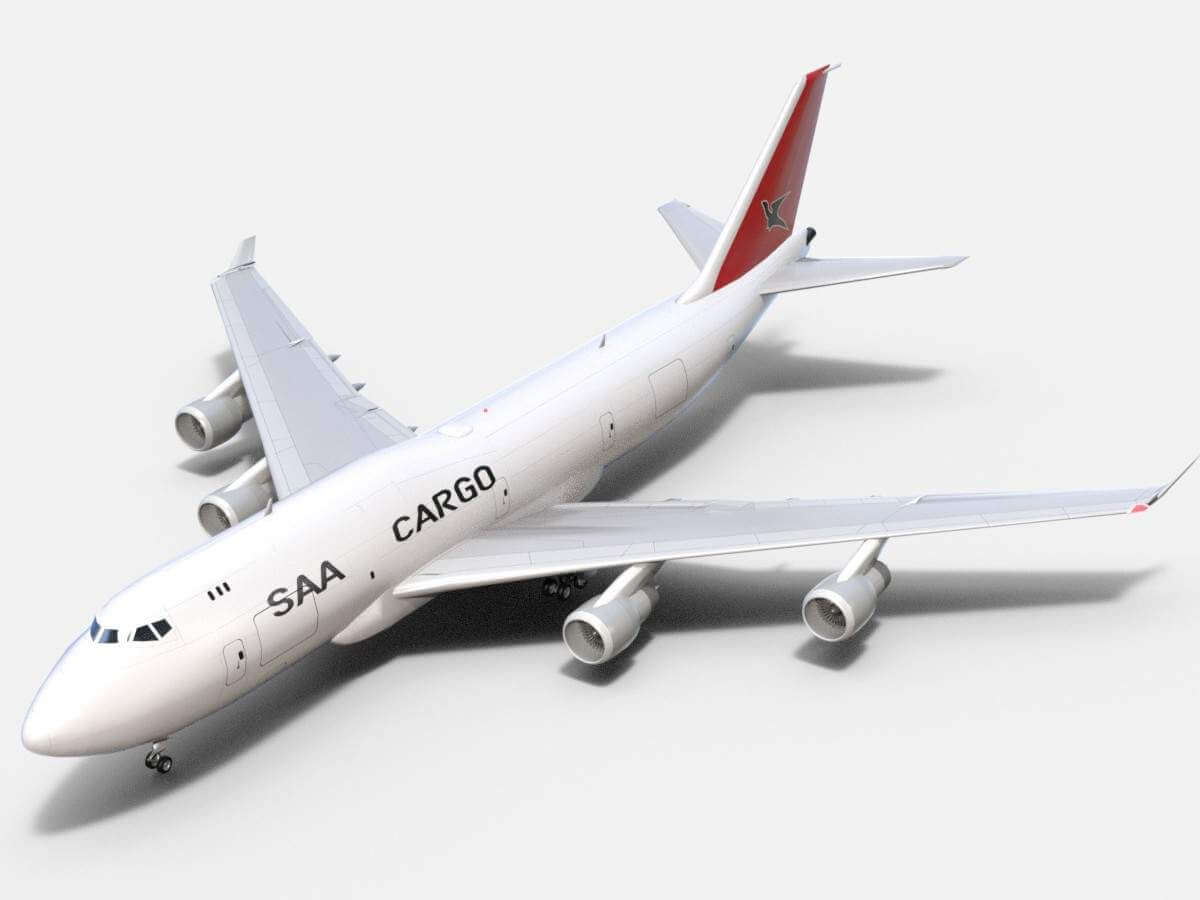 Boeing 747-400 SAA Cargo 3D Model by Dreamscape Studios