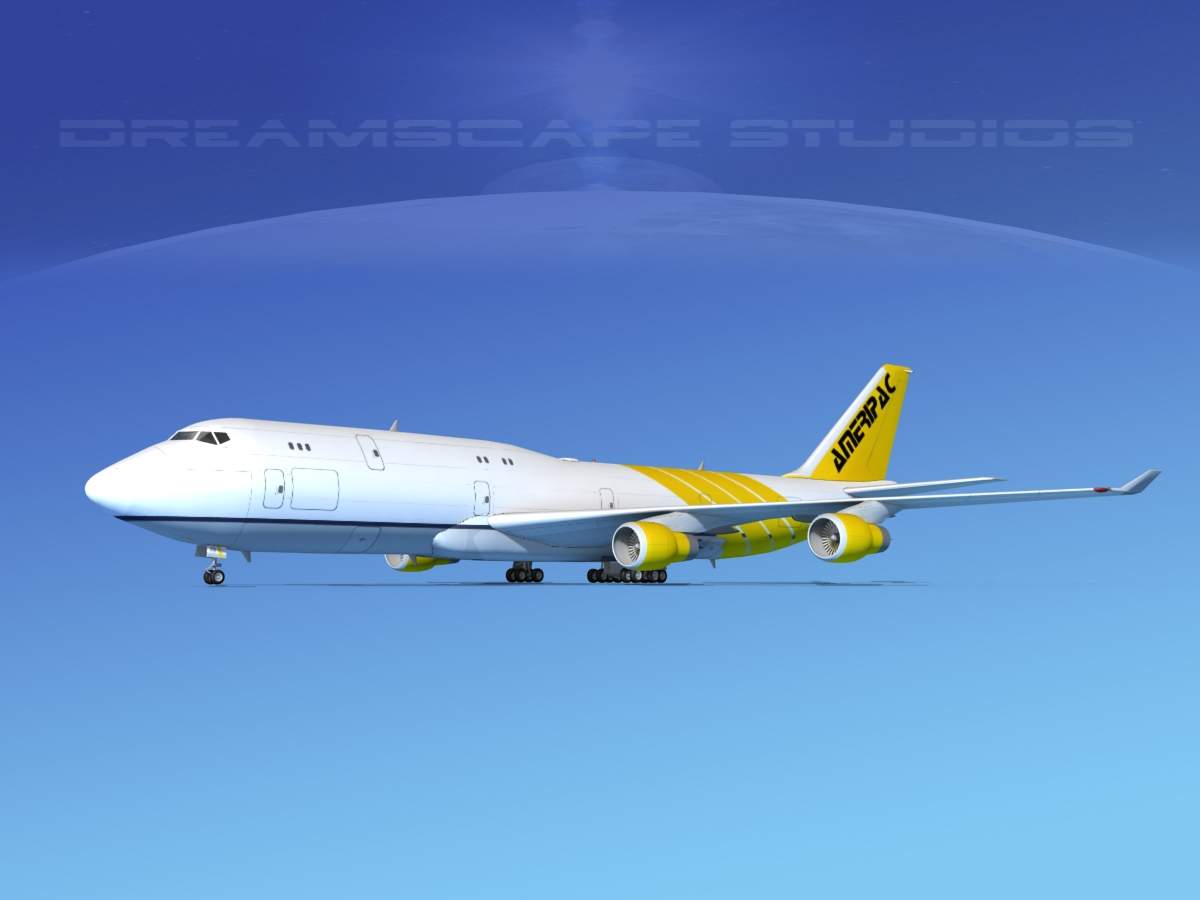 Boeing 747-8I AmeriPac Cargo 3D Model by Dreamscape Studios