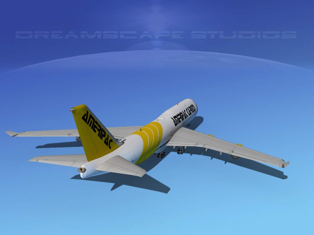 Boeing 747-8I AmeriPac Cargo 3D Model by Dreamscape Studios