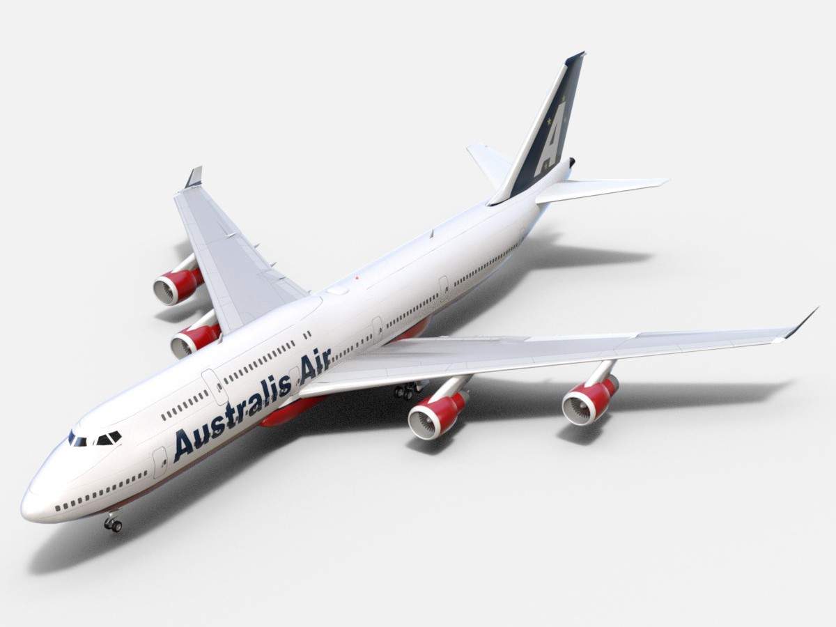 Boeing 747-8I Australis Air 3D Model by Dreamscape Studios