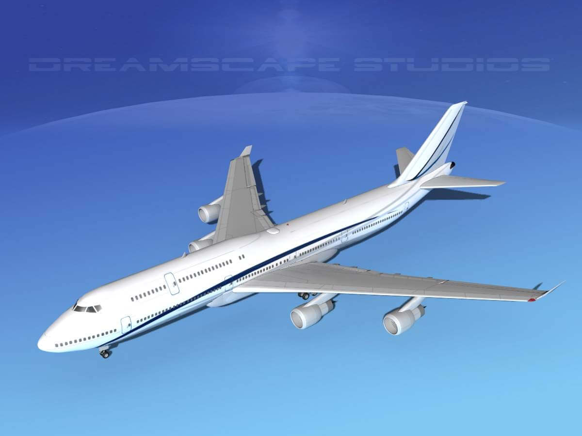 Boeing 747-8I Corporate 3D Model by Dreamscape Studios