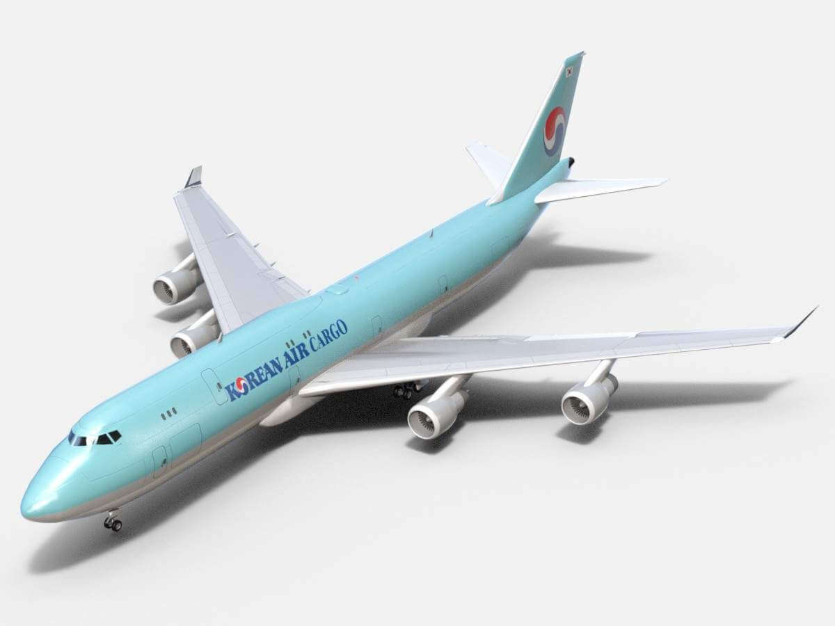 Boeing 747-8I Korean Air Cargo 3D Model by Dreamscape Studios