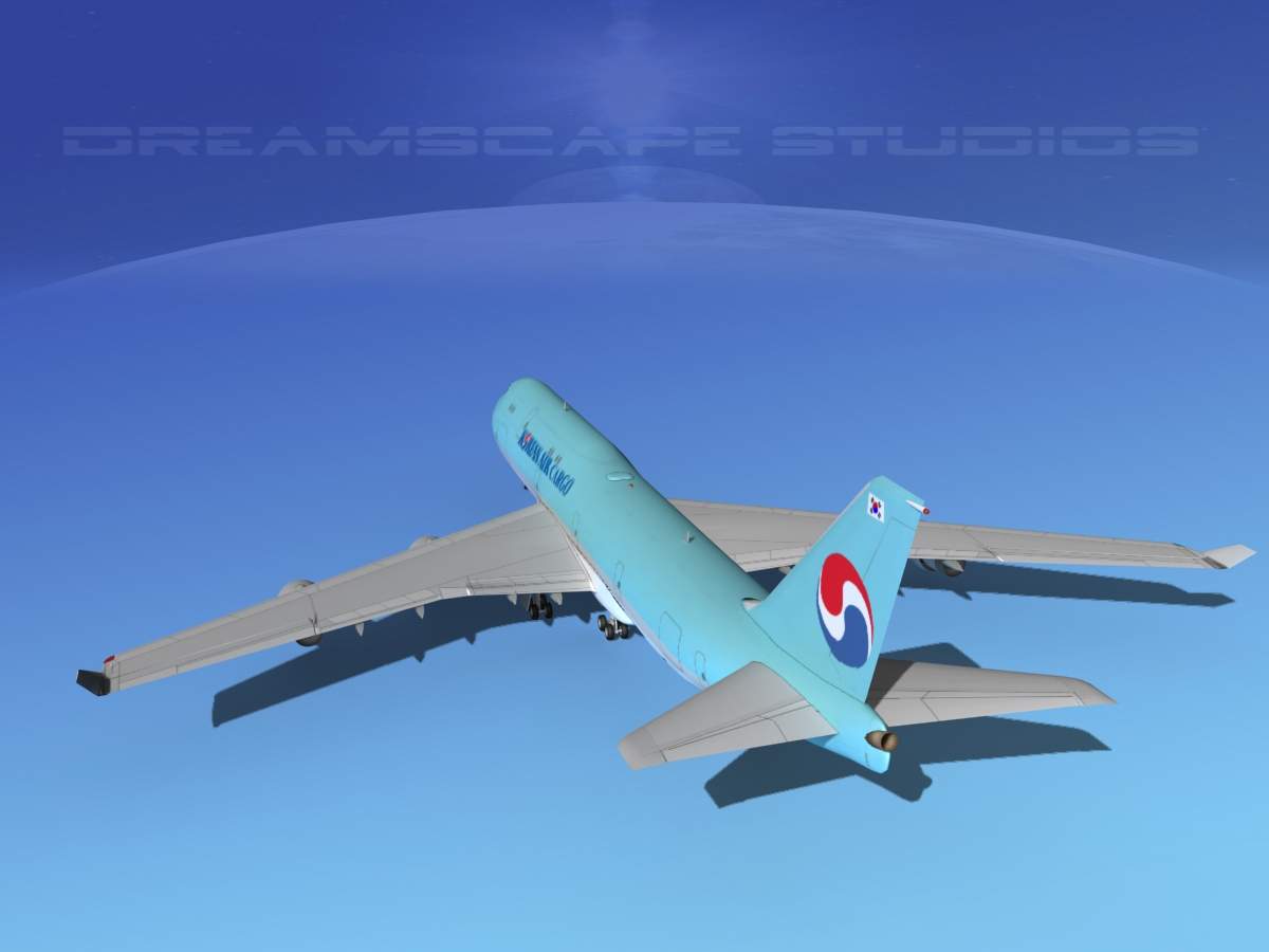 Boeing 747-8I Korean Air Cargo 3D Model by Dreamscape Studios